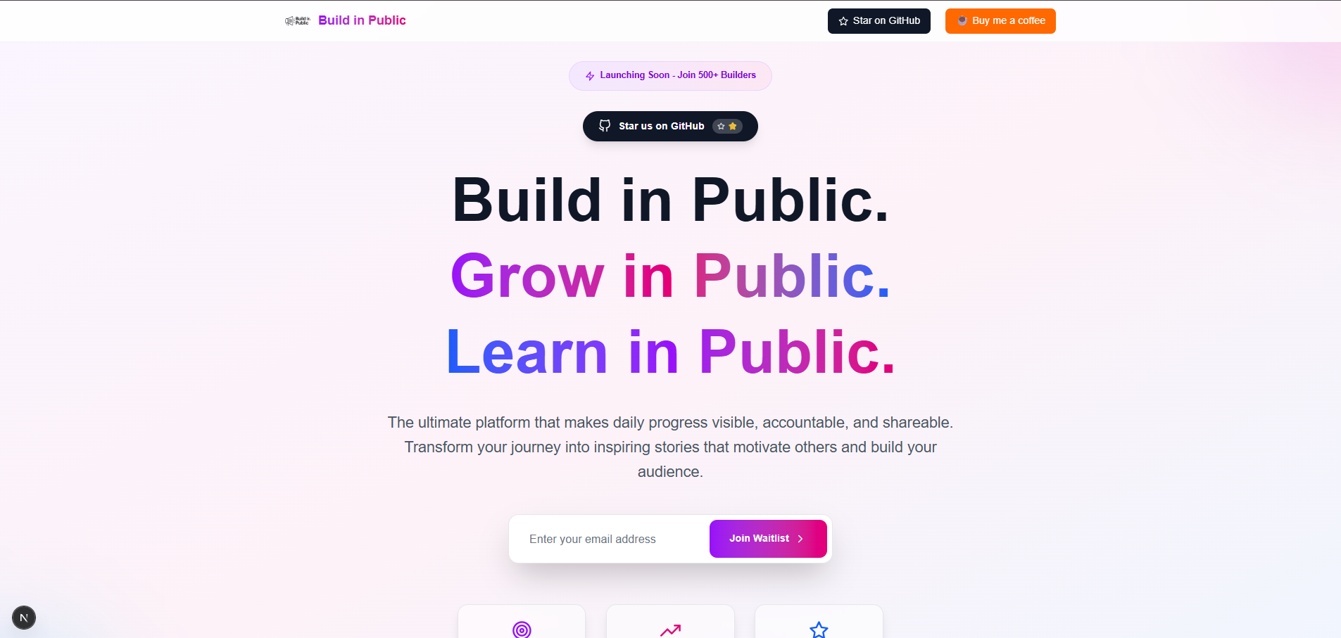Build in Public - Make Your Progress Visible